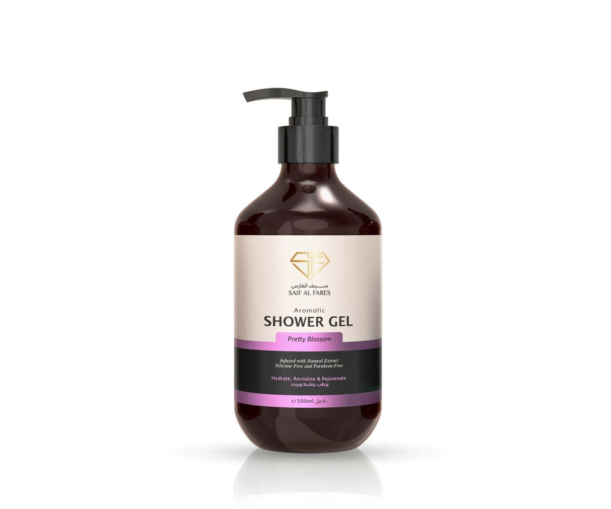 AROMATIC SHOWER GEL PRETTY BLOSSOM 500ML – SAIF AL FARES PERFUMES