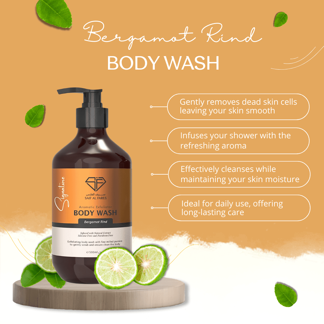 PUMICE BODY WASH BERGAMOT RIND 500ML – SAIF AL FARES PERFUMES