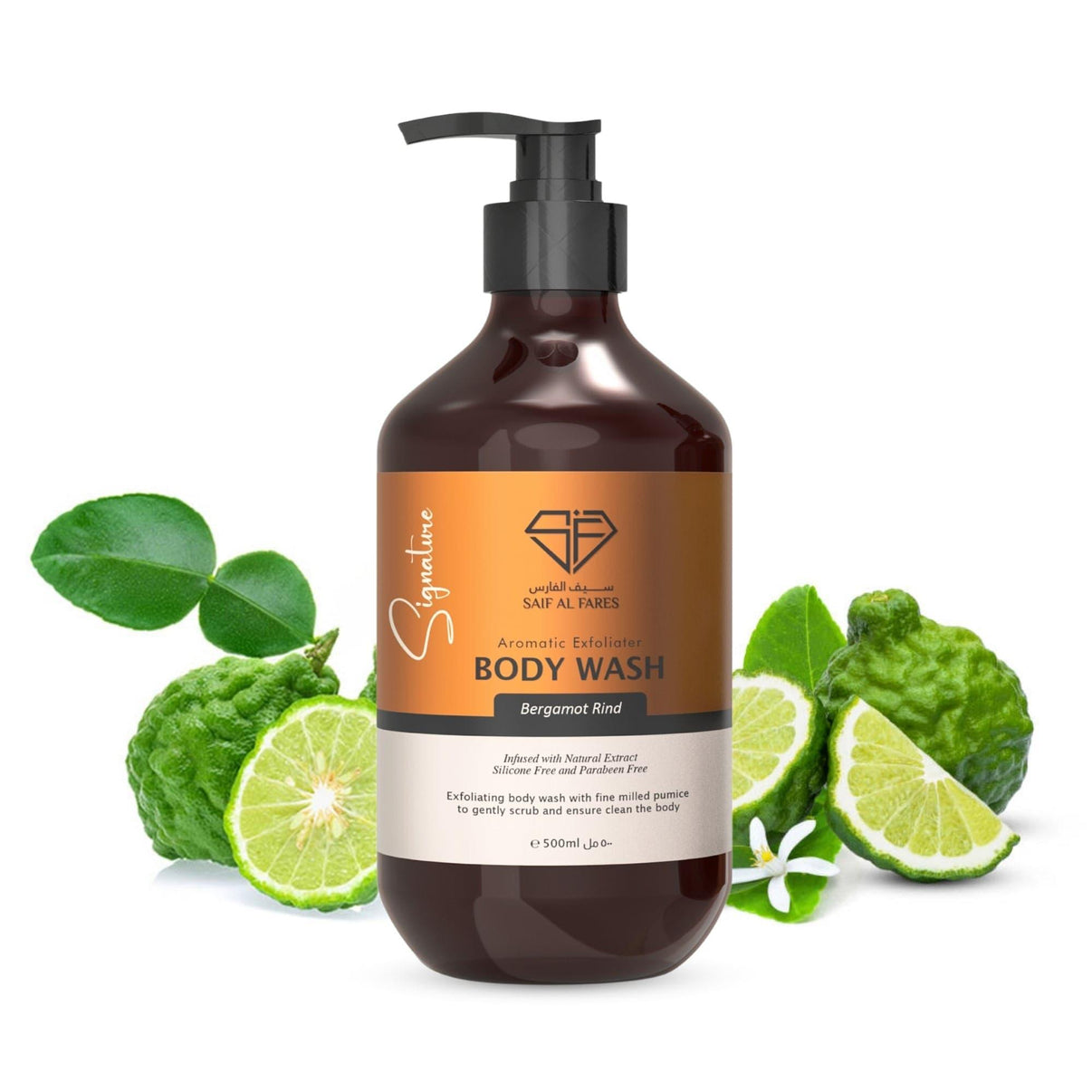PUMICE BODY WASH BERGAMOT RIND 500ML – SAIF AL FARES PERFUMES